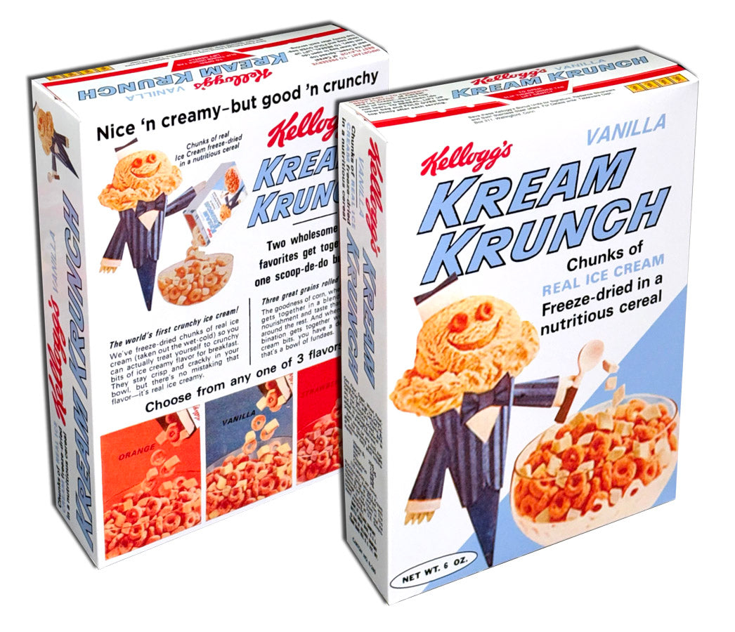 Cereal Box: Kream Krunch (Vanilla) – The Toyroom Repro & Custom Packaging
