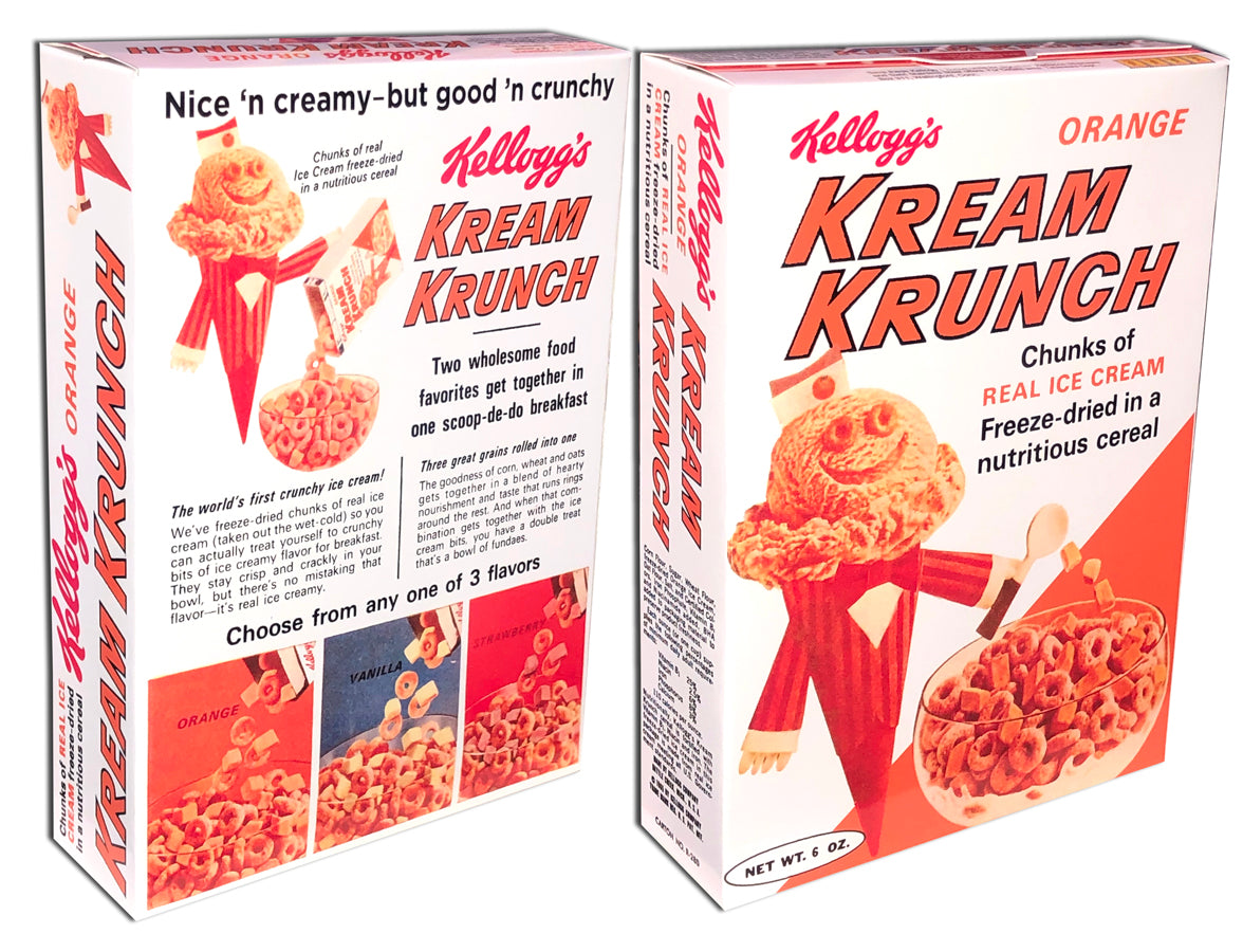 Cereal Box: Kream Krunch (Orange) – The Toyroom Repro & Custom Packaging