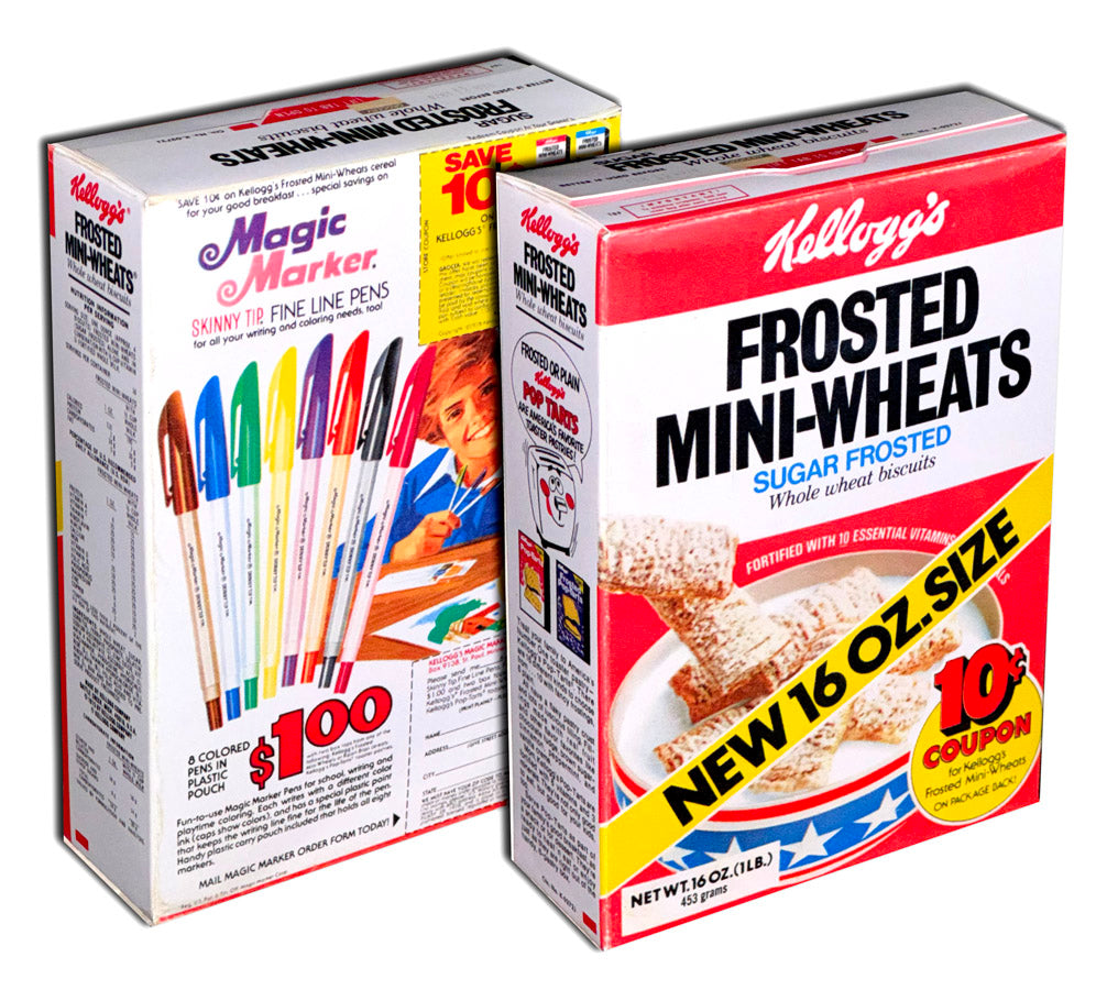 Cereal Box: Frosted Mini-Wheats (Magic Marker) – The Toyroom Repro ...