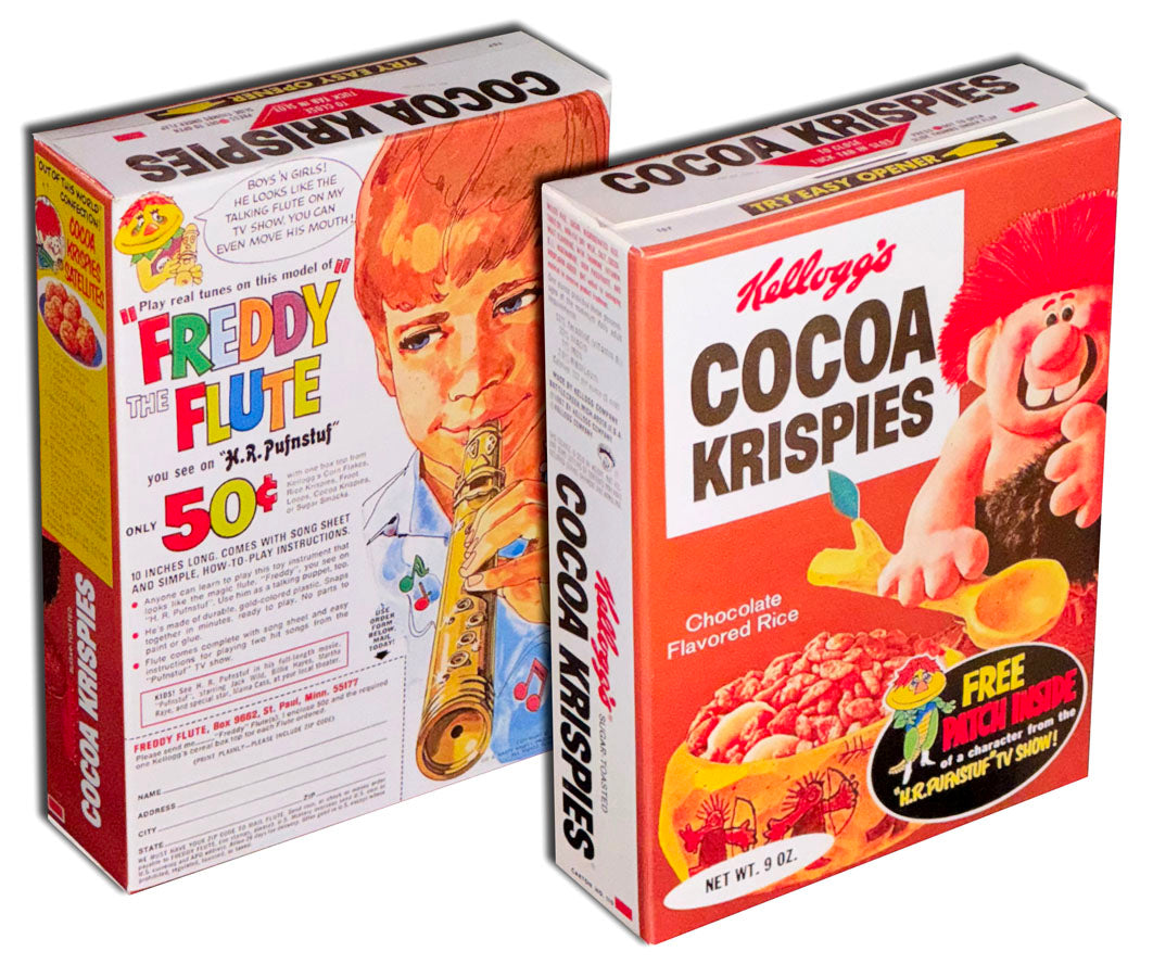 Cereal Box: Cocoa Krispies (Freddy the Flute) – The Toyroom Repro ...