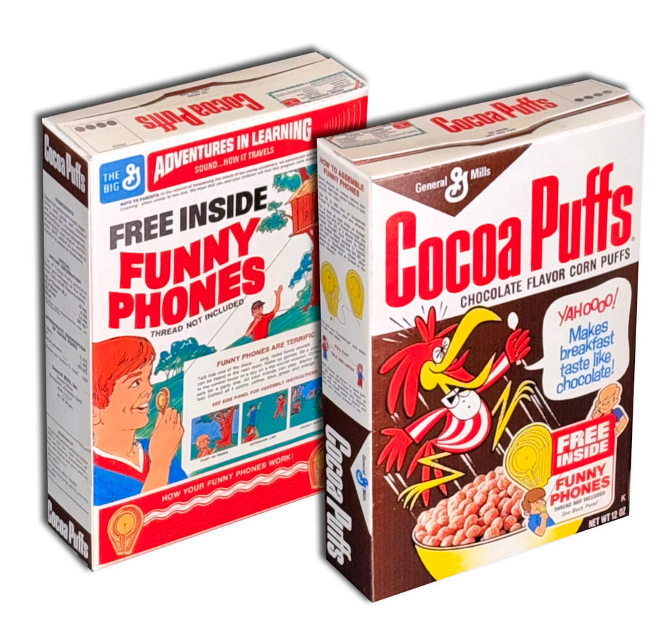 Cereal Box: Cocoa Puffs (Funny Phones) – The Toyroom Repro & Custom ...