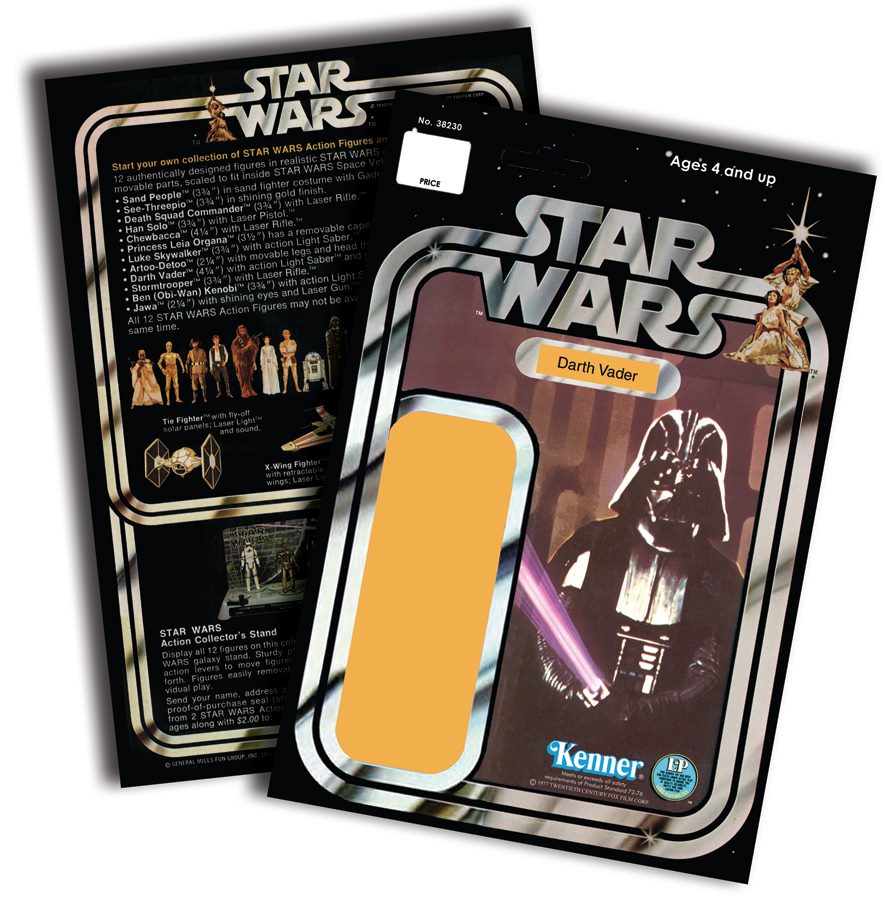 KENNER STAR WARS- Darth Vader (12-Back Card) – The Toyroom Repro ...