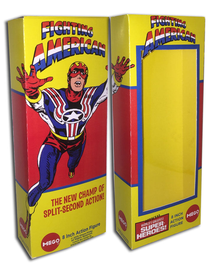 Mego Box: Fighting American – The Toyroom Repro & Custom Packaging