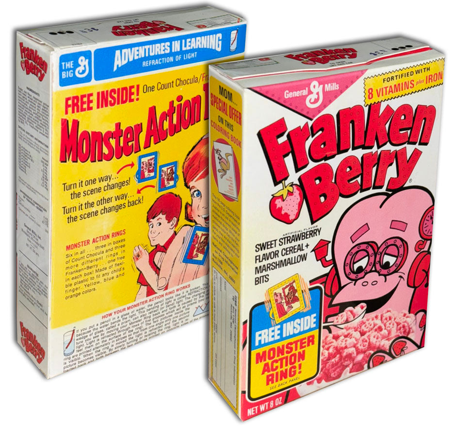 Cereal Box: Frankenberry (Monster Action Ring) – The Toyroom Repro ...