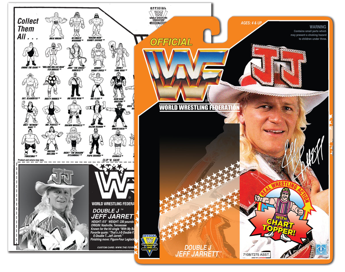 WWF HASBRO- Jeff Jarrett (ORANGE- Version 3) – The Toyroom Repro ...
