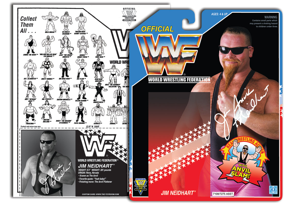 WWF HASBRO- Jim "The Anvil" Neidhart – The Toyroom Repro & Custom Packaging