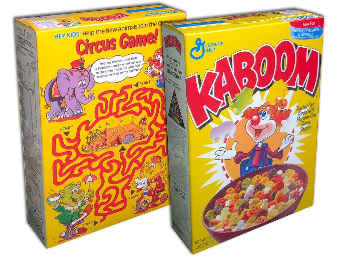 Cereal Box: Kaboom – The Toyroom Repro & Custom Packaging