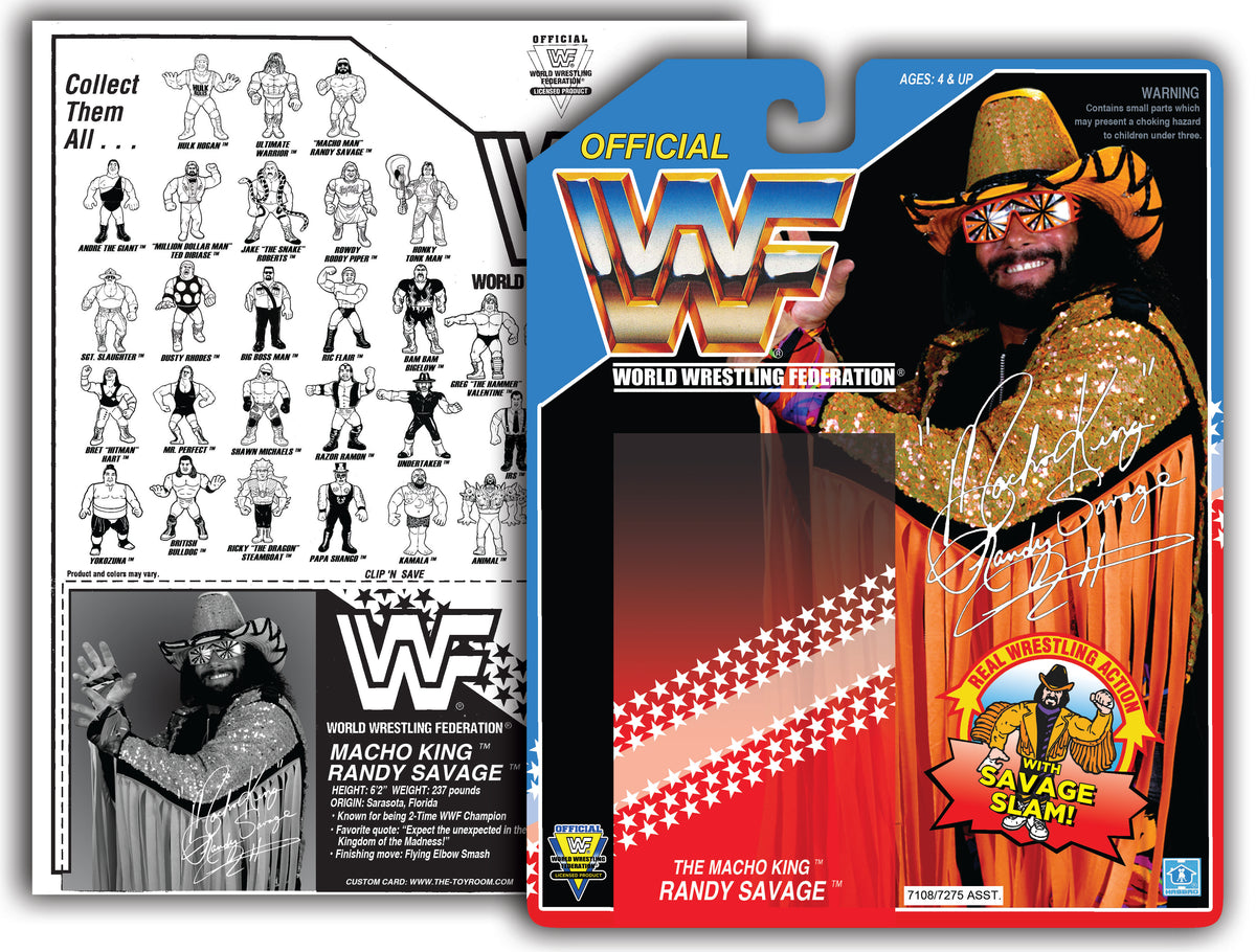 WWF HASBRO- Randy "Macho Man" Savage (Cowboy Orange) – The Toyroom ...