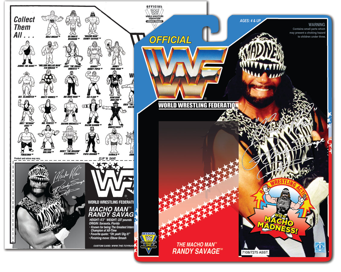 WWF HASBRO- Randy "Macho Man" Savage (Madness) – The Toyroom Repro ...