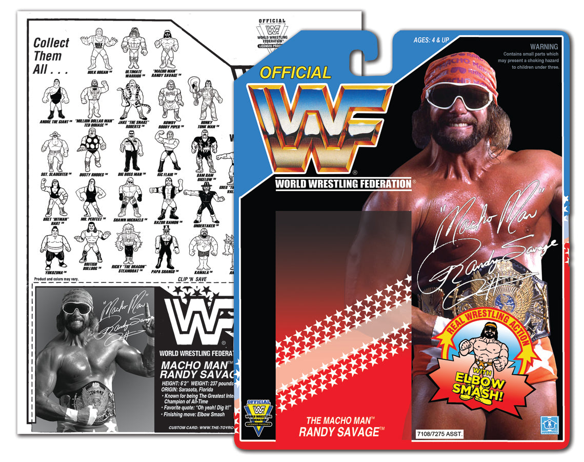 WWF HASBRO- Randy "Macho Man" Savage (WWF Champ) – The Toyroom Repro ...