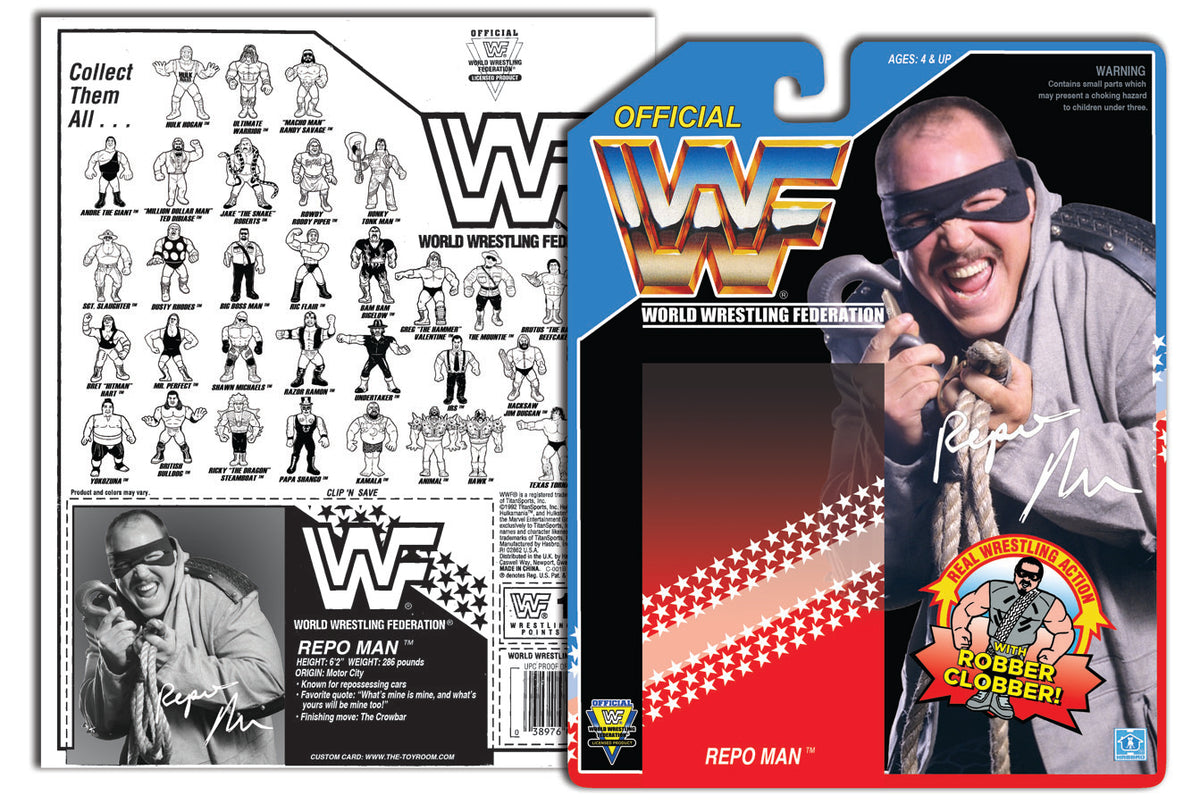 WWF HASBRO- Repo Man – The Toyroom Repro & Custom Packaging