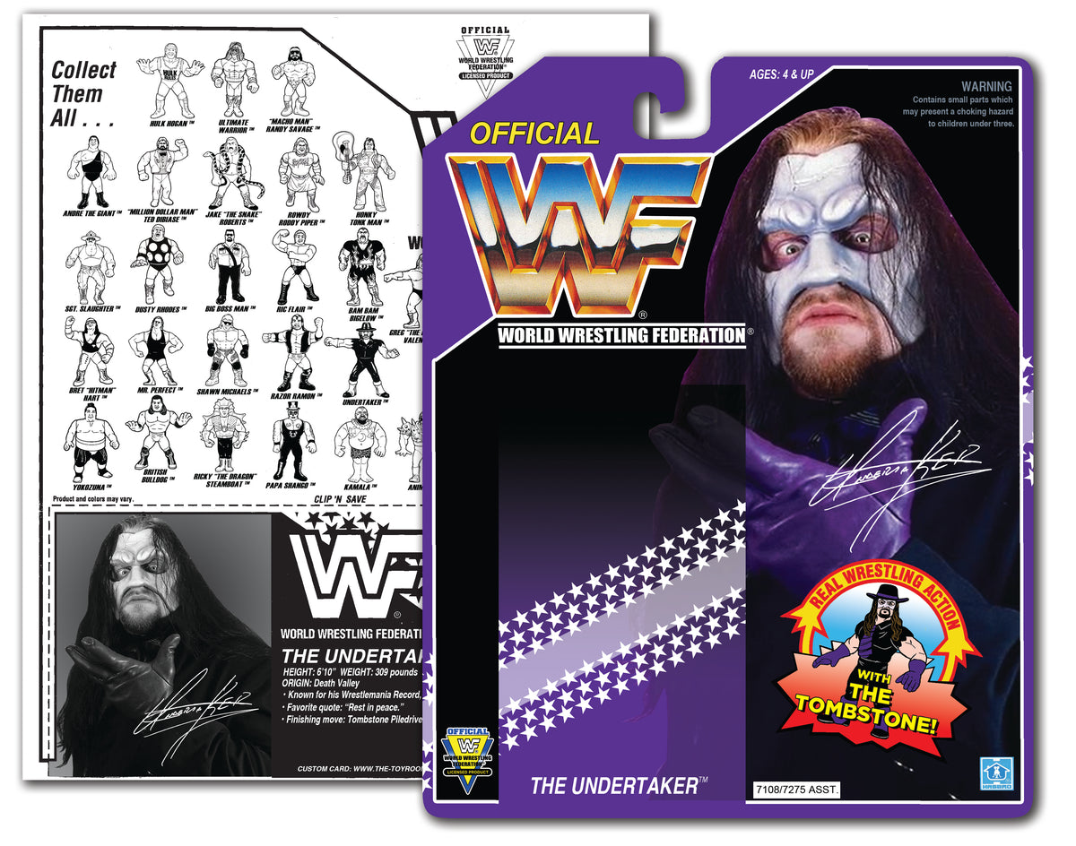 WWF HASBRO- The Undertaker (Masked) (PURPLE) – The Toyroom Repro ...
