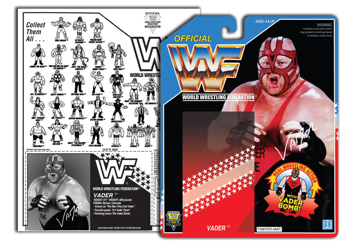 WWF HASBRO- Vader – The Toyroom Repro & Custom Packaging