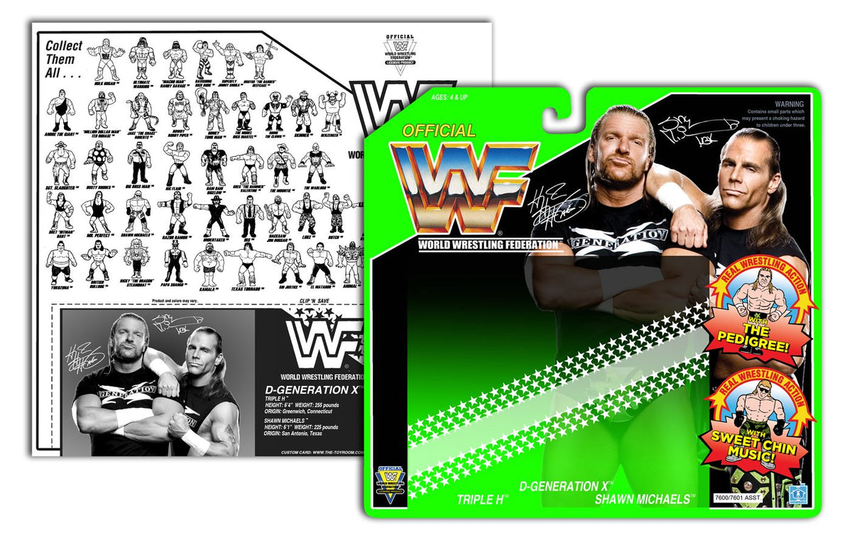 WWF HASBRO DOUBLE- D-Generation X – The Toyroom Repro & Custom Packaging