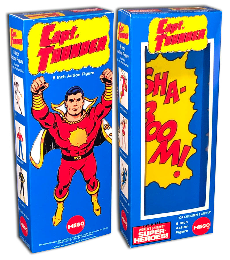 Mego Shazam Box: Captain Thunder – The Toyroom Repro & Custom Packaging