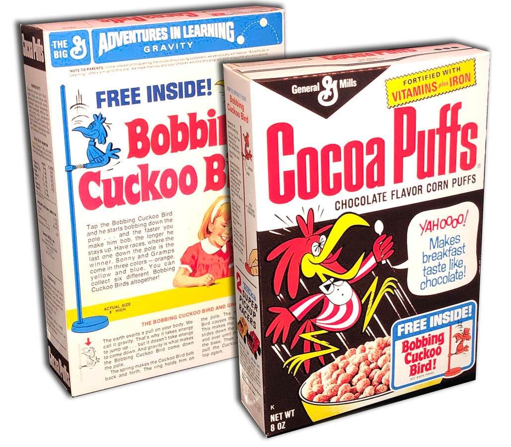 Cereal Box: Cocoa Puffs (Bobbing Cuckoo Bird) – The Toyroom Repro ...