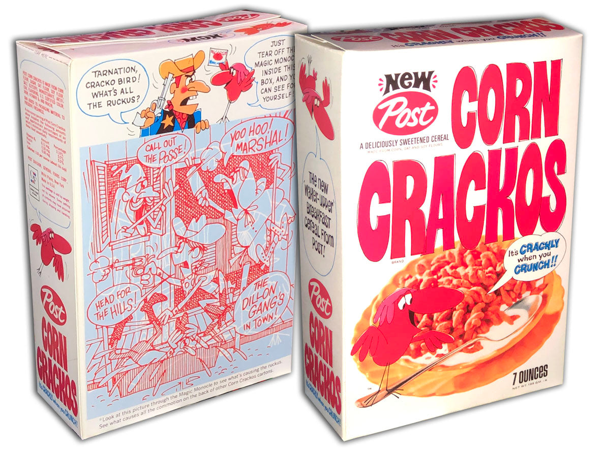 Cereal Box: Corn Crackos Cereal Box – The Toyroom Repro & Custom Packaging