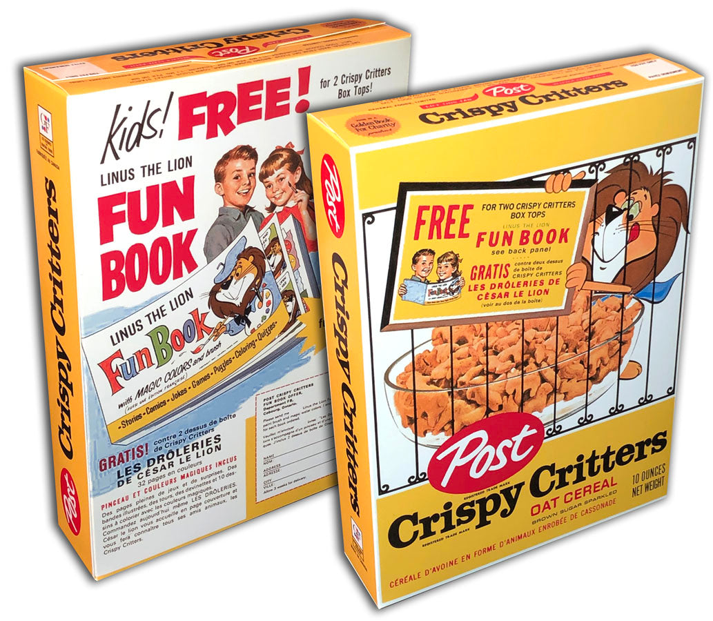 Cereal Box: Crispy Critters Cereal Box [Canadian] – The Toyroom Repro & Custom Packaging