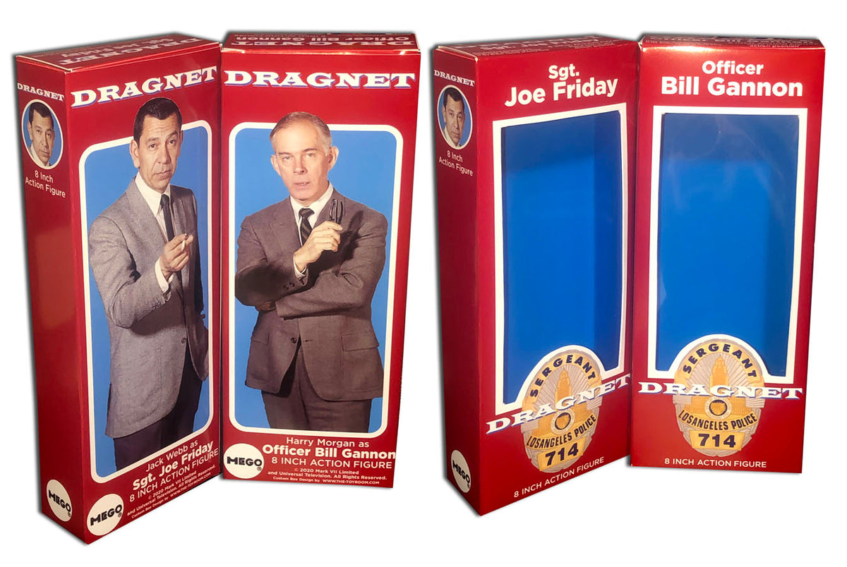 Mego Boxes: Dragnet (Set of 2) – The Toyroom Repro & Custom Packaging