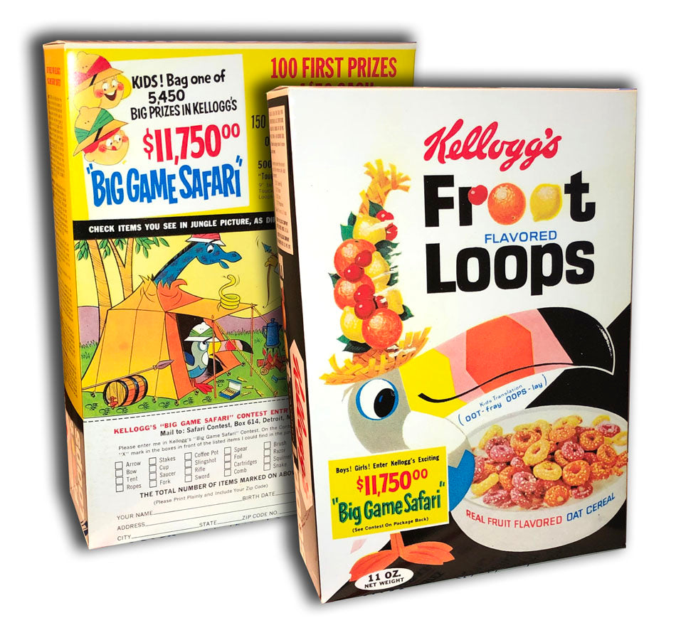 Cereal Box: Fruit Loops (1967) – The Toyroom Repro & Custom Packaging