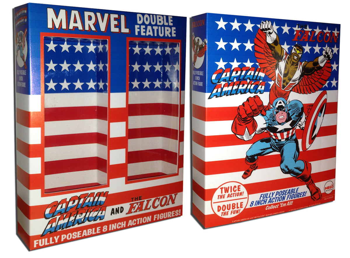 Mego 2-Pack Box: Marvel Double Feature (Captain America & The Falcon ...