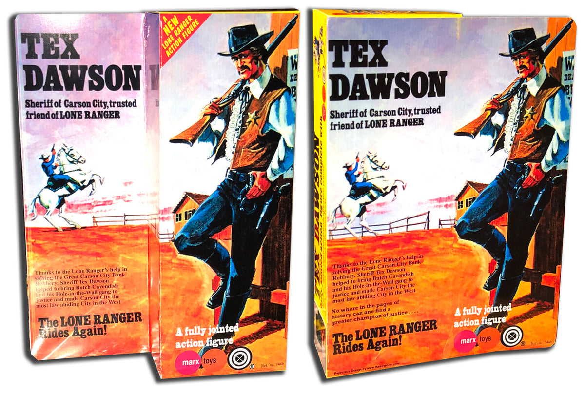 Lone Ranger: Tex Dawson (Marx) – The Toyroom Repro & Custom Packaging