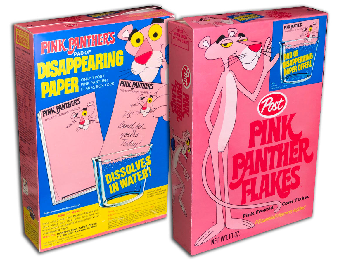 Cereal Box: Pink Panther Flakes (Disappearing Paper) – The Toyroom ...