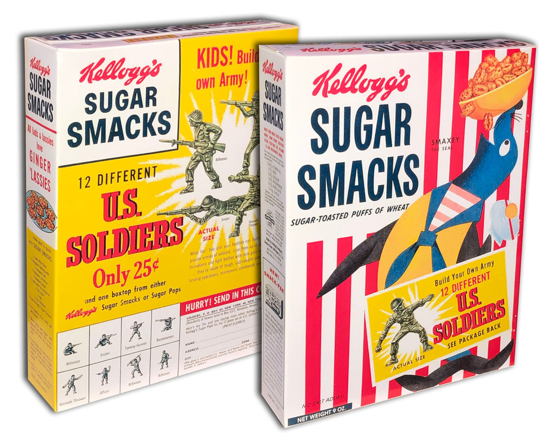 Cereal Box: Sugar Smacks (Smaxey the Seal/U.S. Soldiers) – The Toyroom ...