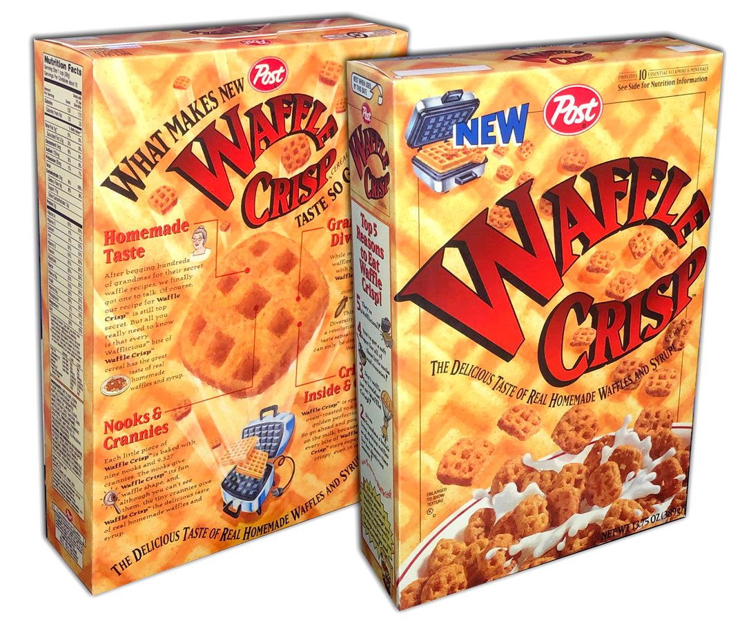 Cereal Box: Waffle Crisp – The Toyroom Repro & Custom Packaging
